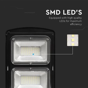 LED Stmívatelná solární pouliční lampa LED/12W/3,2V 6000K IP65 10000 mAh + DO