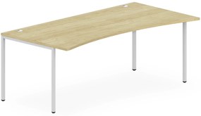 Artspect 105-R2010 - Stůl pracovní, podnož  200x100cm - Bílá