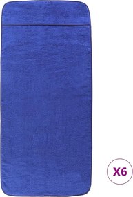 Plážové osušky 6 ks královsky modré 60 x 135 cm textil 400 GSM 3157059
