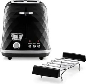 DeLonghi CTJ 2103.BK Brillante / topinkovač / 900 W / 4 funkce / černá