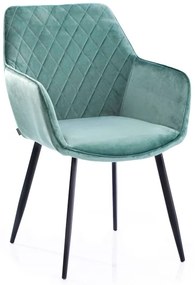 Prošívaná židle 60x43x89cm, různé barvy Barva: Zelená