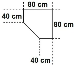 Rohová skříň Multiraum, 80 cm, dub sonoma