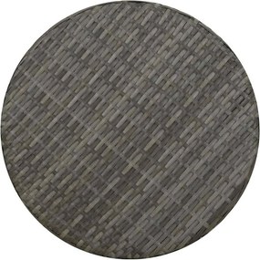 Čajový stolek šedý 45 cm polyratan 317176