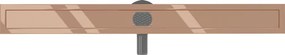 Mexen Flat 360° korpus pro lineární odtok otočný 80 cm, růžové zlato - 1640080