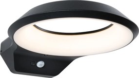 P 94836 LED venkovní nástěnné svítidlo Anela pohybové čidlo IP44 245x309mm 3000K 12,5W 230V antracit hliník - PAULMANN