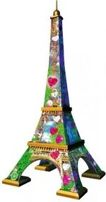 Ravensburger 3D Puzzle Eiffelova věž Love edice / 216 dílků / od 10 le