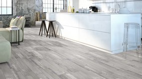 PVC podlaha - lino Gerflor TEXLINE 1901 Harbor Pearl - šedé rustikální dřevo ŠÍŘKA: 3 m