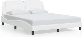 Rám postele s LED bez matrace Zadar bílý 160 x 200 cm 3214118