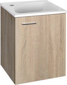 Aqualine Aqualine, ZOJA/KERAMIA FRESH umyvadlová skříňka 40x50x32cm, dub platin, 51048DP