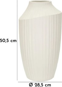 Váza Ice Pot 50,5 cm krémová