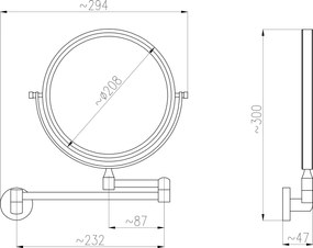 Slezák - RAV Kosmetické zrcátko kulaté COLORADO - , Chrom