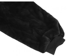 Sametová deka s rukávy a kapucí VELVET SNUGGIE černá