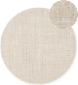 Béžový vlněný kulatý koberec ø 160 cm Kenso – Villeroy&Boch