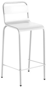 ISIMAR - Barová židle ANGLET nízká - bílá