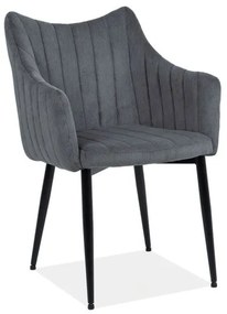 Jídelní židle Mattie (šedá + černá). 1050538