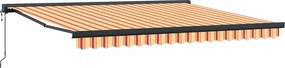 Stahovací markýza Žlutá a oranžová 400 x 300 x 165 cm 3330540
