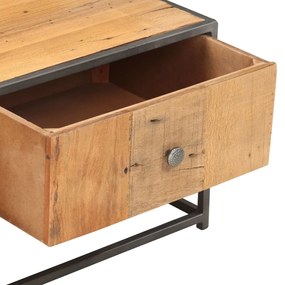 Konferenční stolek 90 x 50 x 35 cm masivní recyklované dřevo - Default Title
