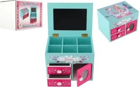 TEDDIES Šperkovnice Princess se zrcátkem / Šperkovnice / Dřevěná / 3 z