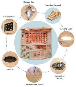 BPS-koupelny Infrasauna Relax  150x150, 4-5 osob