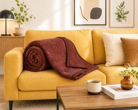 Bellatex Přikrývka Korall micro jednolůžko Hnědá 150x200 cm