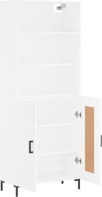 Skříň highboard bílá 69,5 x 34 x 180 cm kompozitní dřevo 3189957