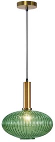 Toolight - skleněná stropní svítilna Amber APP465-1CP, zelená, OSW-00595