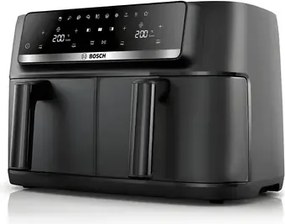 Bosch MAFD440B7 černá / Horkovzdušná fritéza / 2500 W / 9 l / duální /