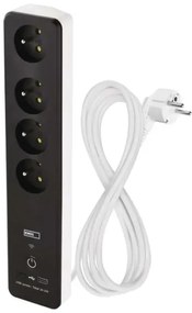 Chytrý prodluž. kabel s vypínačem GoSmart 4Z + 1xUSB-A + 1xUSB-C 2 m Wi-Fi Tuya