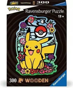 Ravensburger Dřevěné puzzle Pikachu / 300 dílků / od 12 let