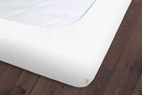 Jersey prostěradlo bílé na výšku matrace do 40 cm Velikost: 90 x 200