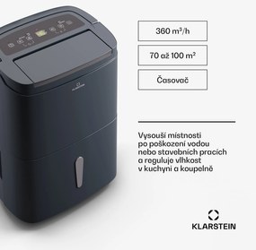 Klarstein DryFy Connect 40 Smart, Odvlhčovač, , Wi-Fi, komprese, 40 l/d, 35–45m²