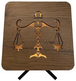 Li-Go Znamení "Váhy" lampa 19x19cm provedení povrchu: dub světlý