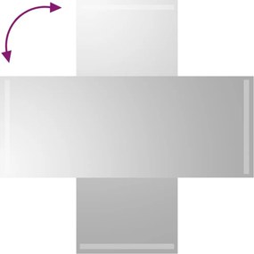 Koupelnové zrcadlo s LED osvětlením 40x100 cm 3154070