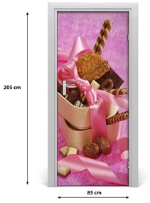Fototapeta na dveře samolepící sladkosti 85x205 cm
