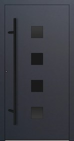 Hliníkové vchodové dveře FM Turen Premium P90 M23 BLACKLINE antracit RAL7016 Orientace dveří: Levé, otevírání dovnitř, Standardní rozměr dveří včetně rámu: 100 cm x 200 cm - vnější rozměr rámu