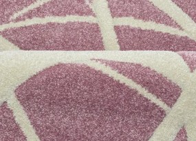 Koberce Breno Kusový koberec PORTLAND 57/RT4R, Růžová, Vícebarevné, 200 x 285 cm