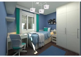 Dětské závěsné svítidlo Diamond Spider, 3x bílé textilní stínítko se vzorem