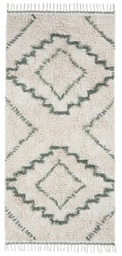 House Doctor Bavlněný koberec Minis Green 200 × 90 cm, zelená barva, textil