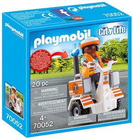 Playmobil city life 70052 zásahová dvoukolka záchranářů se světly