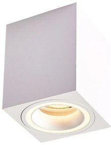 Stropní svítidlo Bima Ring Square, 1x bílé kovové stínítko