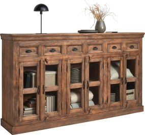 XXXLutz ŠIROKÁ KOMODA, mangové dřevo, hnědá, 210/120/45 cm Ambia Home - Komody z masivu - 001654005001