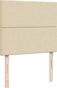 Box spring postel s matrací krémová 120x200 cm textil 3292753