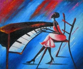 Koncert na piano - 60 x 90 cm