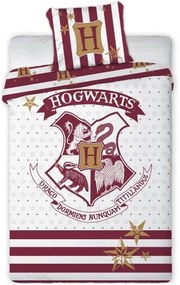 Bavlněné ložní povlečení Harry Potter - motiv erb Hogwarts - 100% bavlna - 70 x 90 cm + 140 x 200 cm