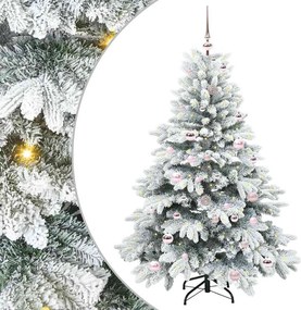 Umělý vánoční stromeček s 150 LED diodami Bílá 150 cm PE a PVC 3397603