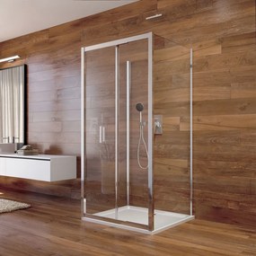 Mereo Lima sprchový kout čtverec 100x100x100x190 cm sklo Čiré ALU chrom CK85733K