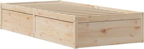Rám postele s čelem 75 x 190 cm masivní borovice 3306366