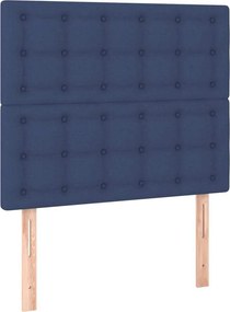vidaXL Box spring postel s matrací 90x190 cm textil [3136881] Barva: světle šedá