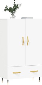 vidaXL Skříň highboard 69,5 x 31 x 115 cm kompozitní dřevo [828212] Barva: bílá s vysokým leskem