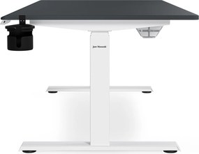 Elektrický stůl s nastavitelnou výškou ergonomický bílo-antracitový,1600x800 mm: ARIA